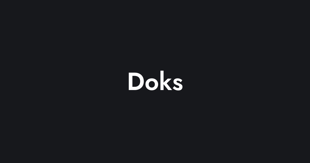 Showcase — Doks